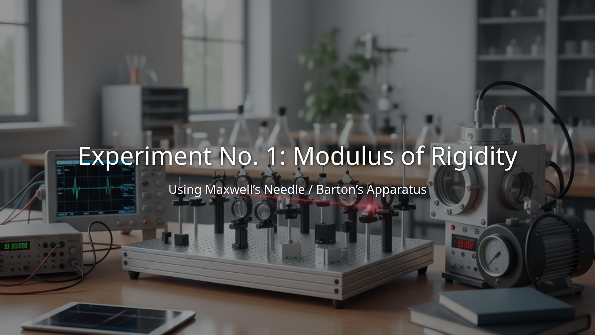 Measuring Modulus of Rigidity Using Maxwell’s Needle | Bobr AI